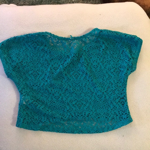 Shirts & Tops | Teal Coverup Shirt | Poshmark